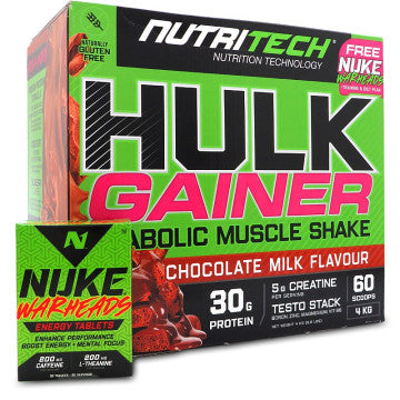Hulk Gainer 4kg Box + FREE Nuke Warheads – NUTRITECH Namibia Online
