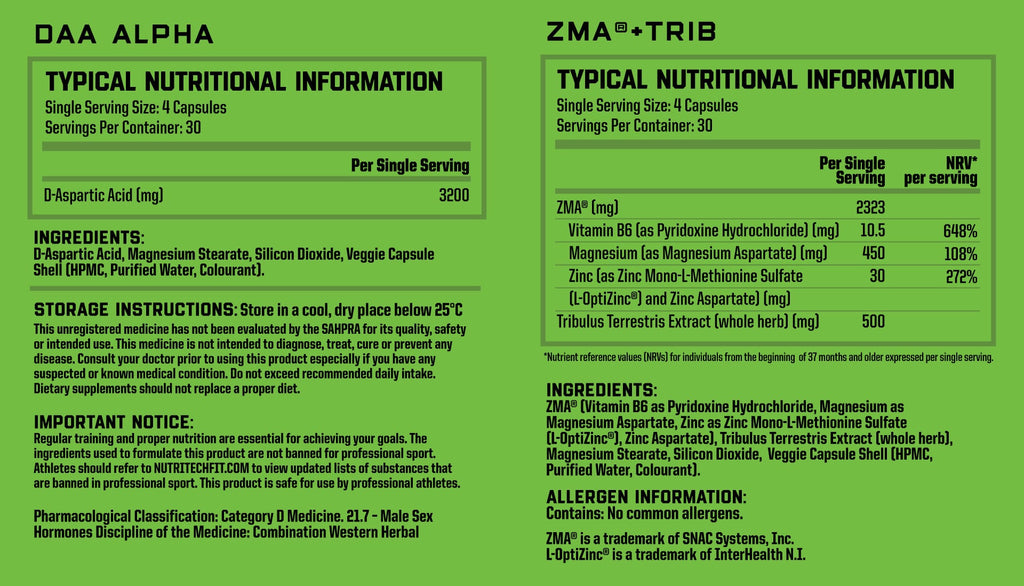 Testo Boost Pack – NUTRITECH Namibia Online